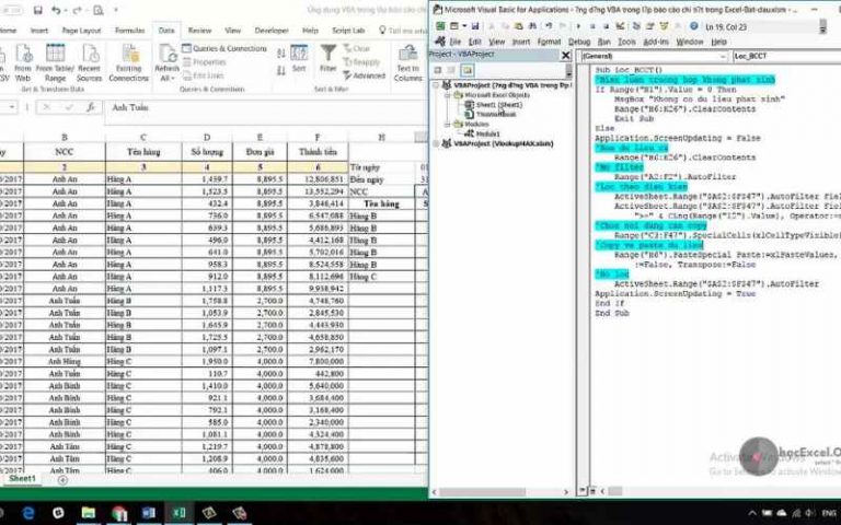 Học lập trình VBA có lợi ích gì trong Excel - VBA là gì?