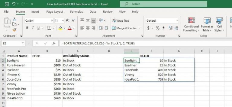 Cách sử dụng hàm FILTER trong Excel | Học CNTT cùng FUNiX