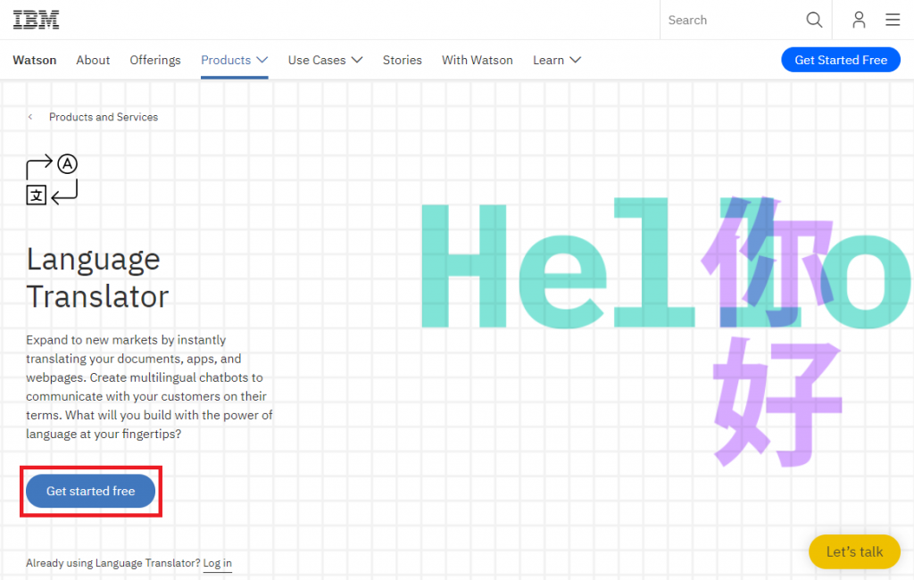 Nâng cao trải nghiệm người dùng với IBM Watson Language Translator
