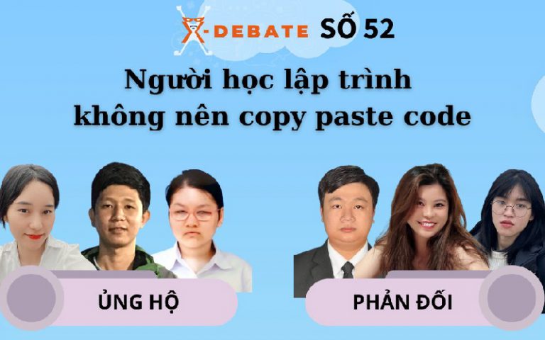 Học viên FUNiX tranh biện chủ đề không nên sao chép code khi học IT