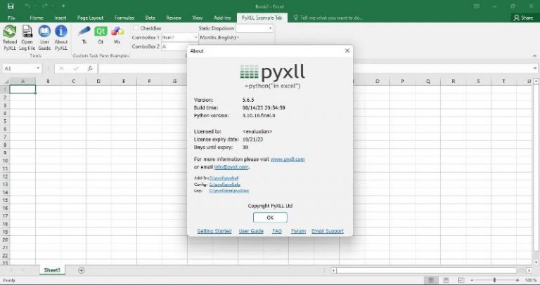 Hướng dẫn cách tích hợp Python vào Excel bằng PyXLL